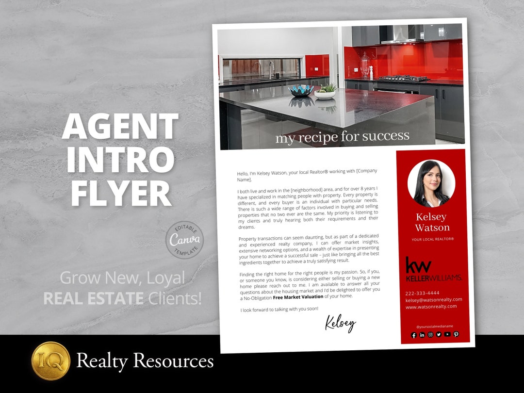 Real Estate Flyer Template, Realtor Introduction, Hello Neighbor, Flyer ...