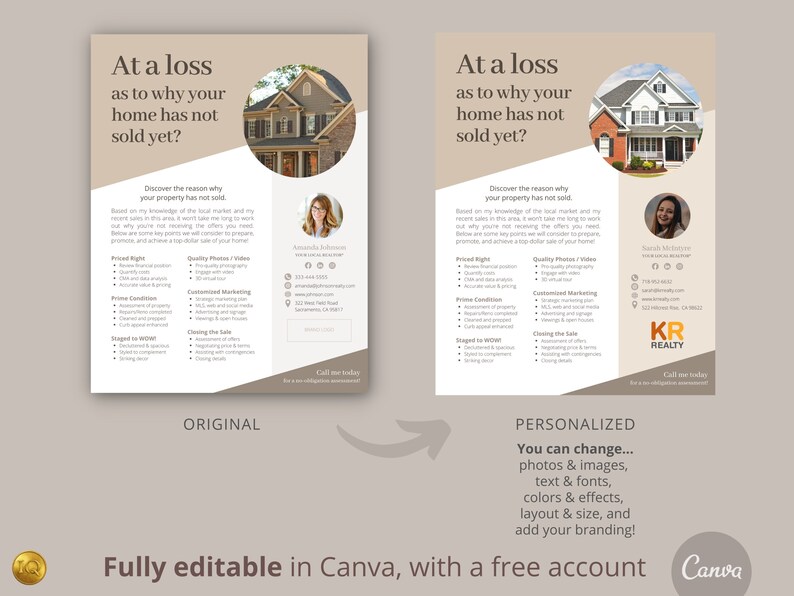 Real Estate Flyer Template BUNDLE, Expired Listing Flyer, FSBO Flyer ...