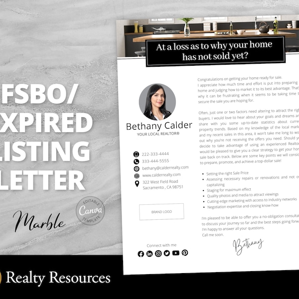 Real Estate Expired Listing Letters - Etsy
