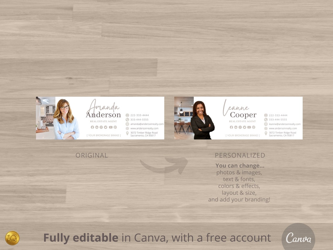 Email Signature Template Bundle 7 Signature Templates Real - Etsy