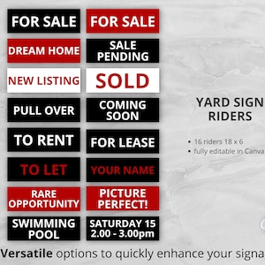 Real Estate Yard Sign Bundle, Keller Williams Real Estate Signs, for ...