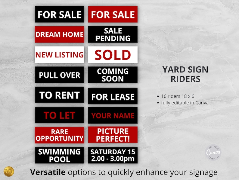 Real Estate Yard Sign Bundle, Keller Williams Real Estate Signs, for ...