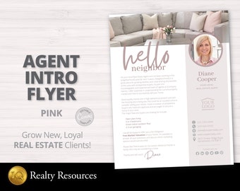 Real Estate Flyer Template Agent Introduction Agent | Etsy