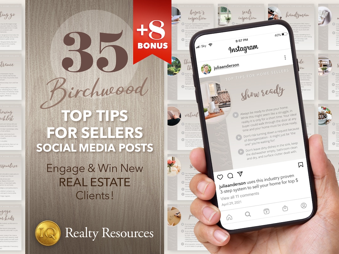 35 Real Estate Social Media Posts, Top Tips for Sellers for Instagram ...