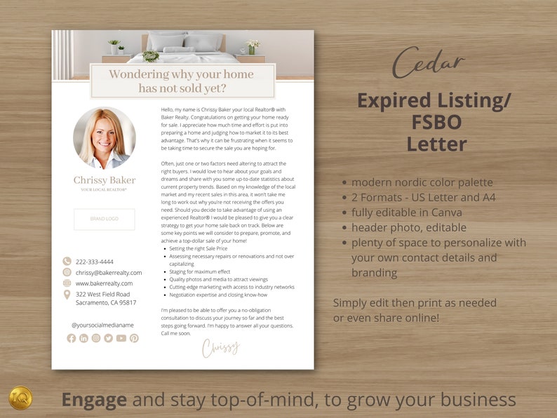 Fsbo Letter Expired Listing Flyer Template Real Estate Flyer Realtor