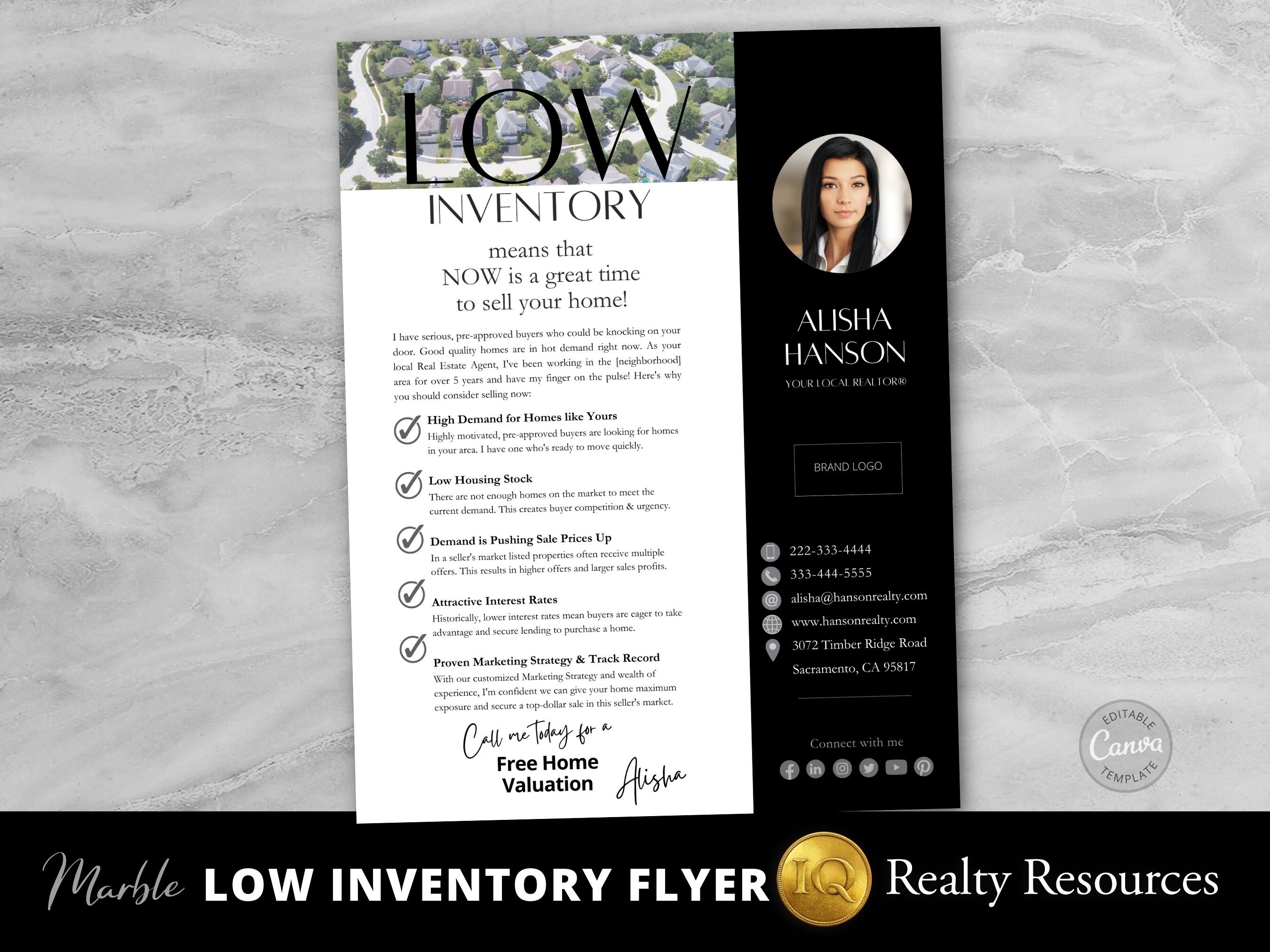 Real Estate Flyer Template, Low Inventory, Real Estate Marketing ...