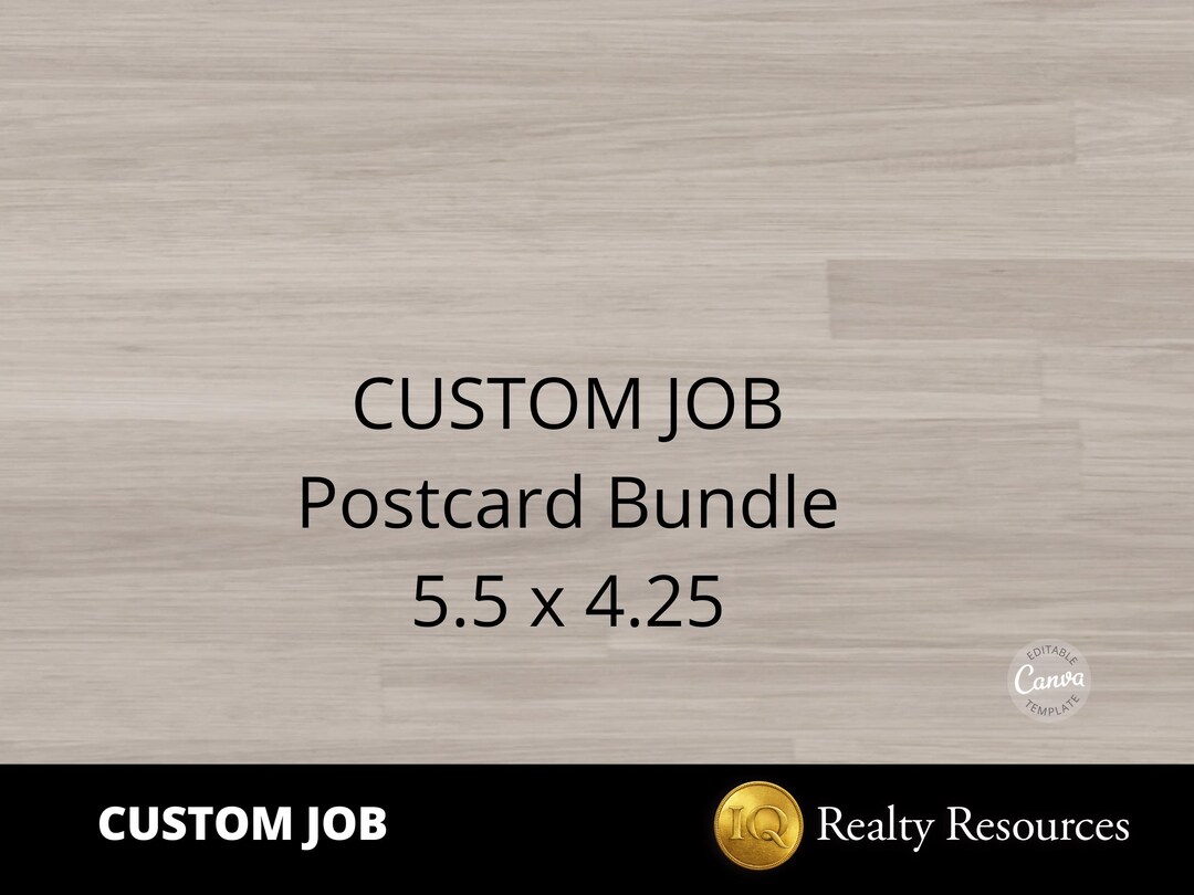 Custom Job Postcard Bundle 5.5 X 4.25 - Etsy