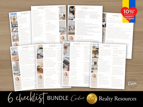 Real Estate Checklist Template BUNDLE Buyers Photography - Etsy