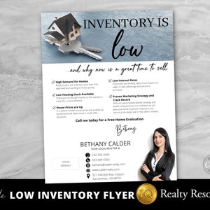 Real Estate Flyer Template, Low Inventory, Real Estate Marketing ...