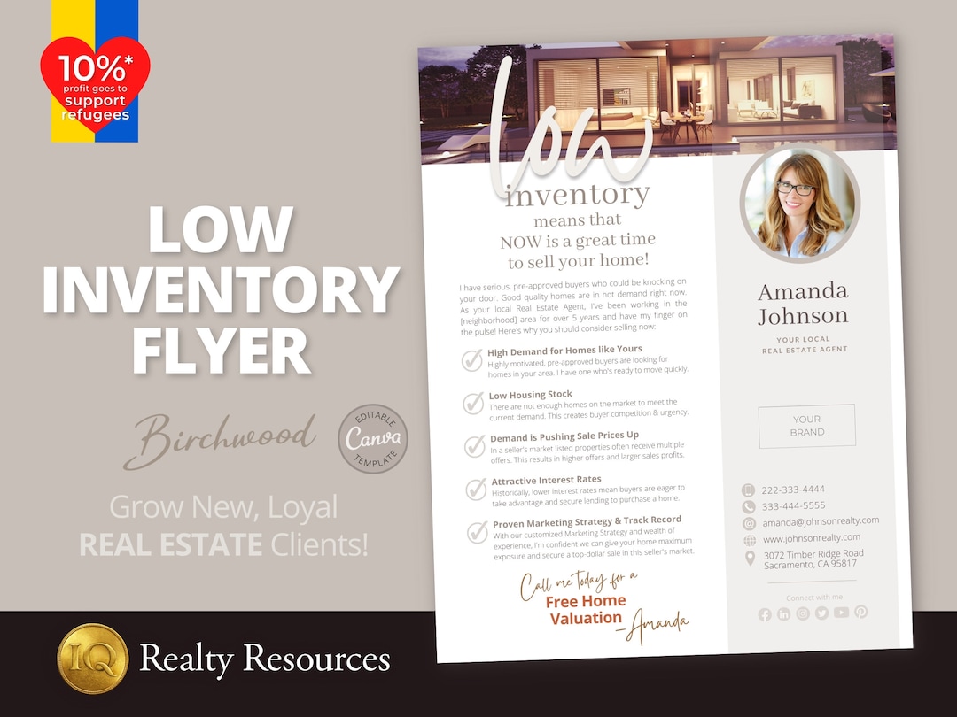 Real Estate Flyer Template, Low Inventory, Real Estate Marketing ...