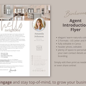 Real Estate Flyer Template, Agent Introduction, Agent Marketing ...