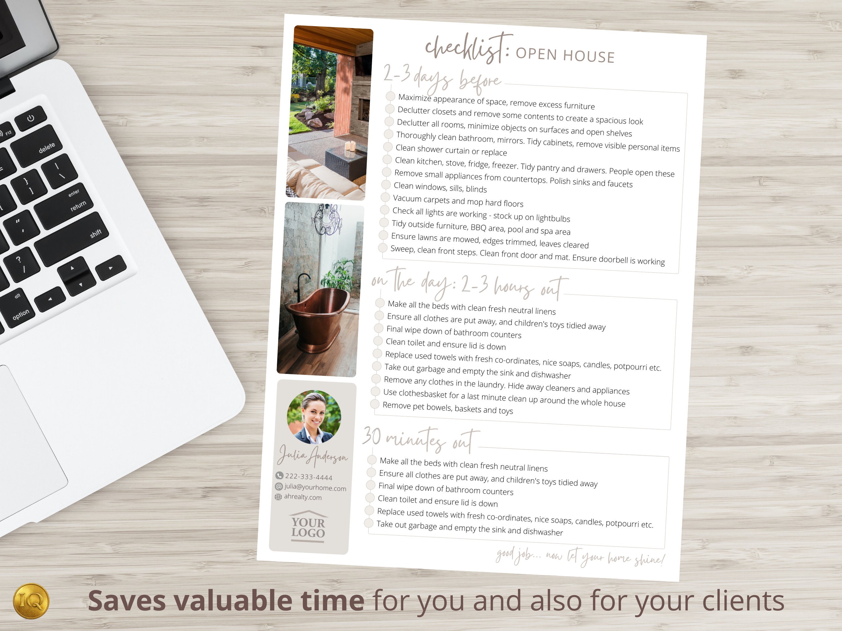 Real Estate Open House Checklist for Home Sellers, Real Estate ...