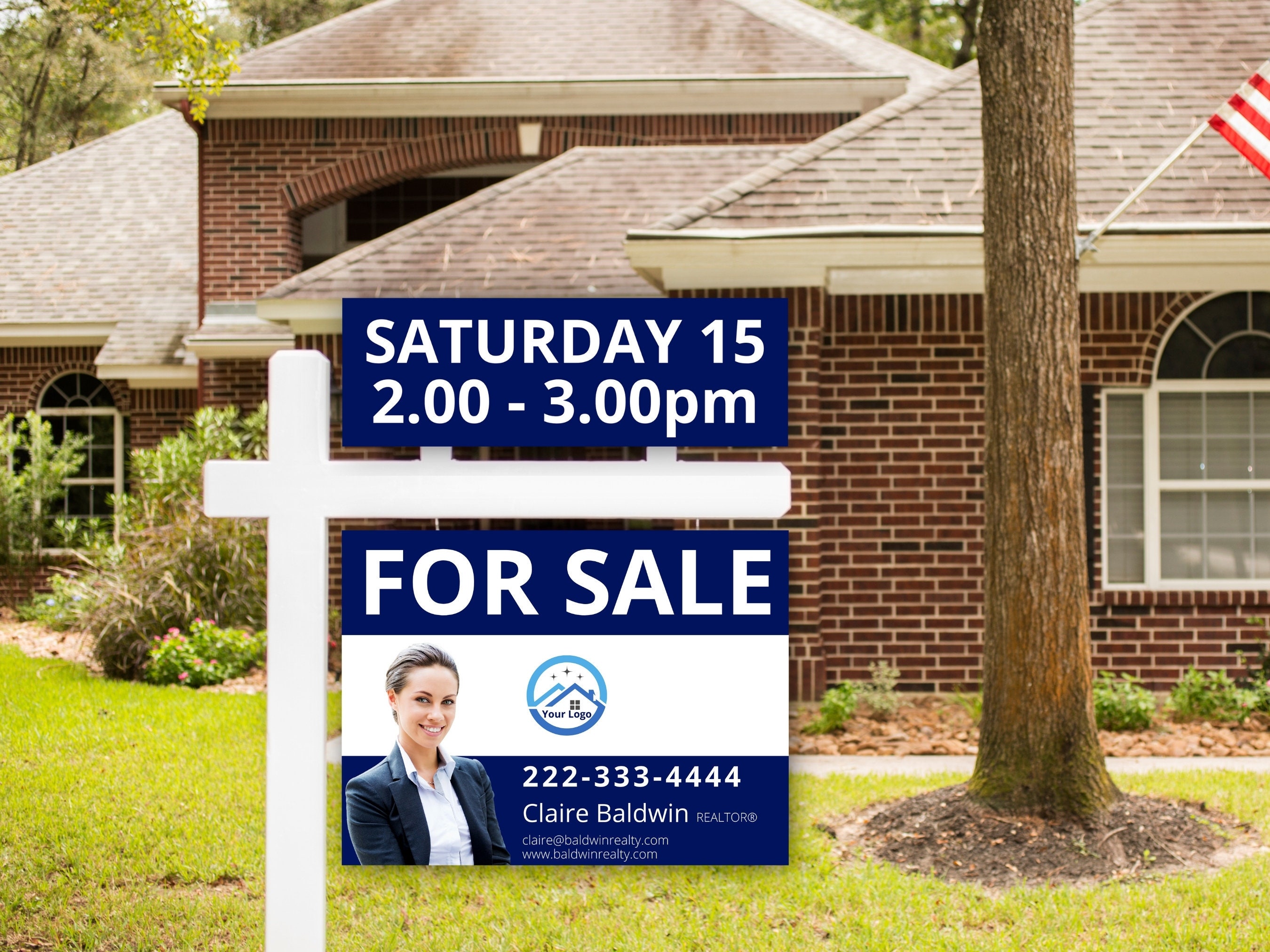 Real Estate Yard Sign Bundle, Real Estate Signs, for Sale Yard Sign ...