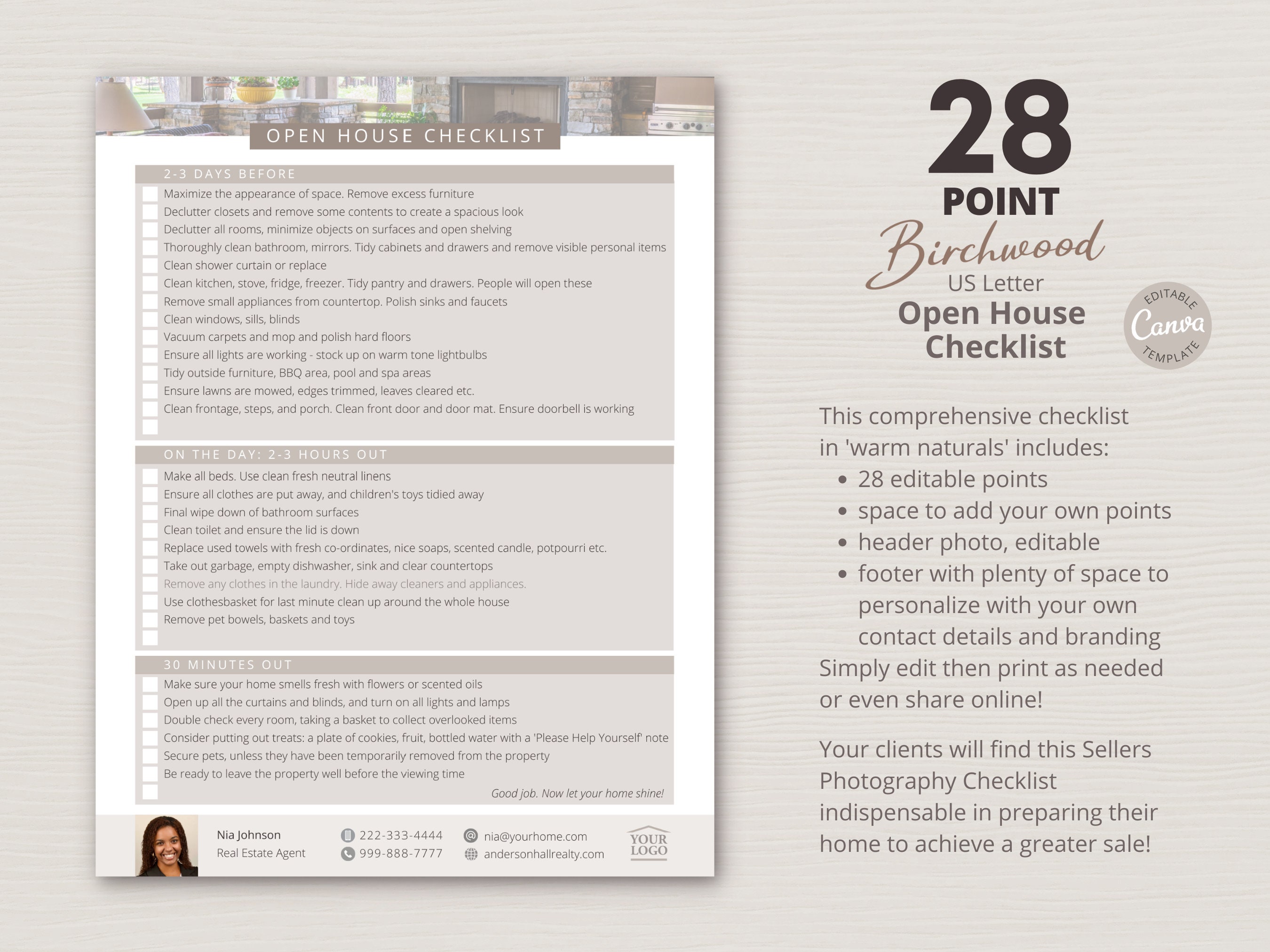 Real Estate Open House Checklist for Home Sellers, Real Estate ...