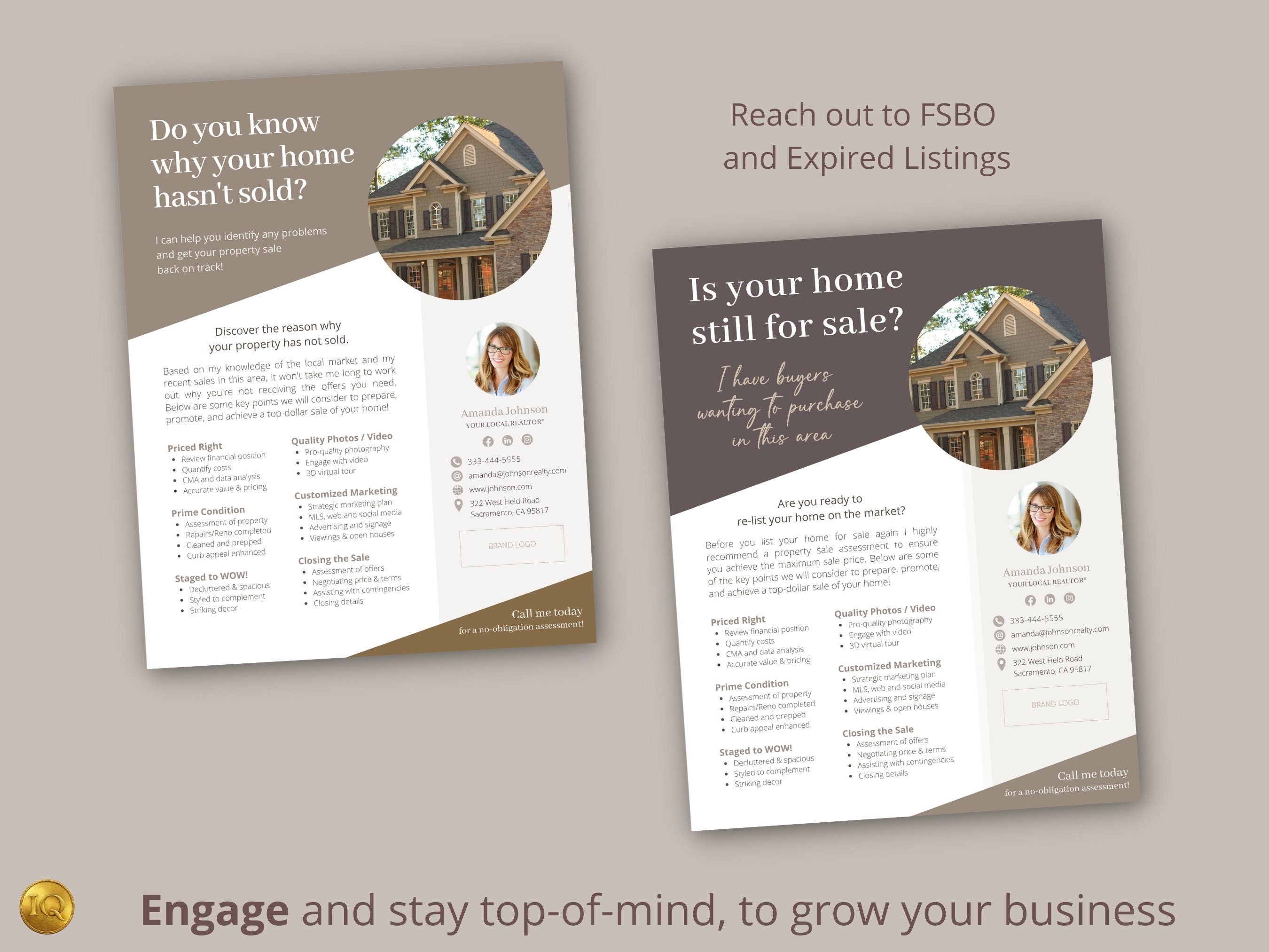 Real Estate Flyer Template BUNDLE, Expired Listing Flyer, FSBO Flyer ...