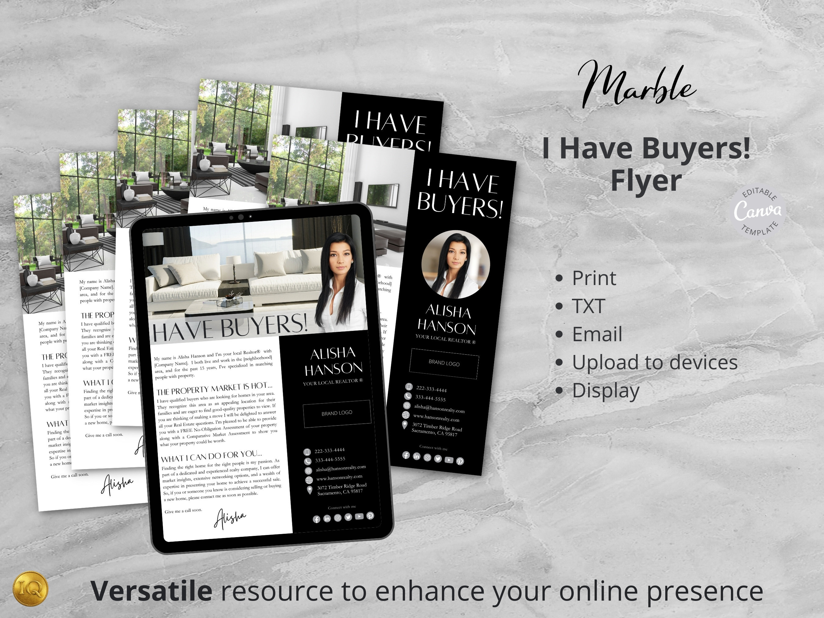 Real Estate Flyer Template I Have Buyers Agent Introduction - Etsy