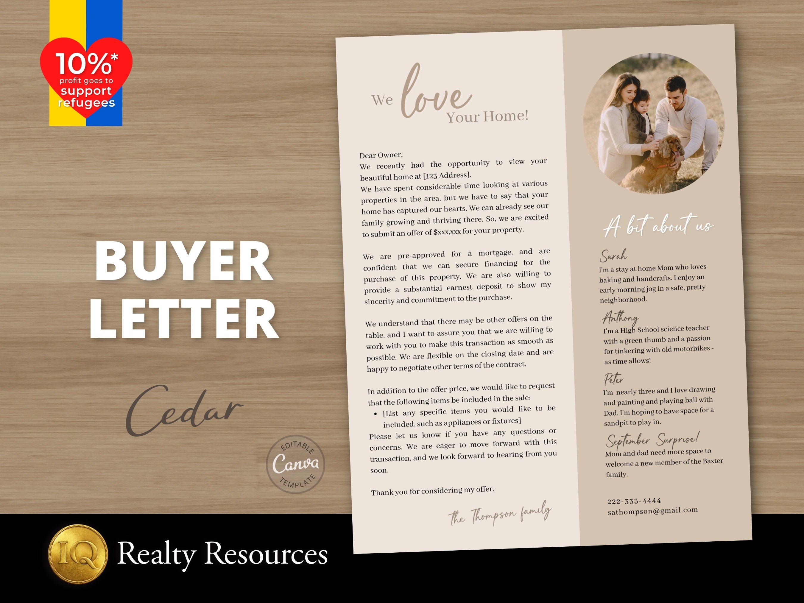 Buyer Letter Template, Home Buyer Offer Letter, Dear Seller Template ...