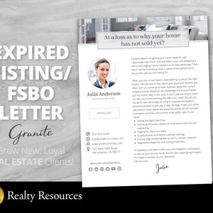 Expired Listing Letter, FSBO Letter, Real Estate Flyer Template, Home Seller, Neighbourhood ...