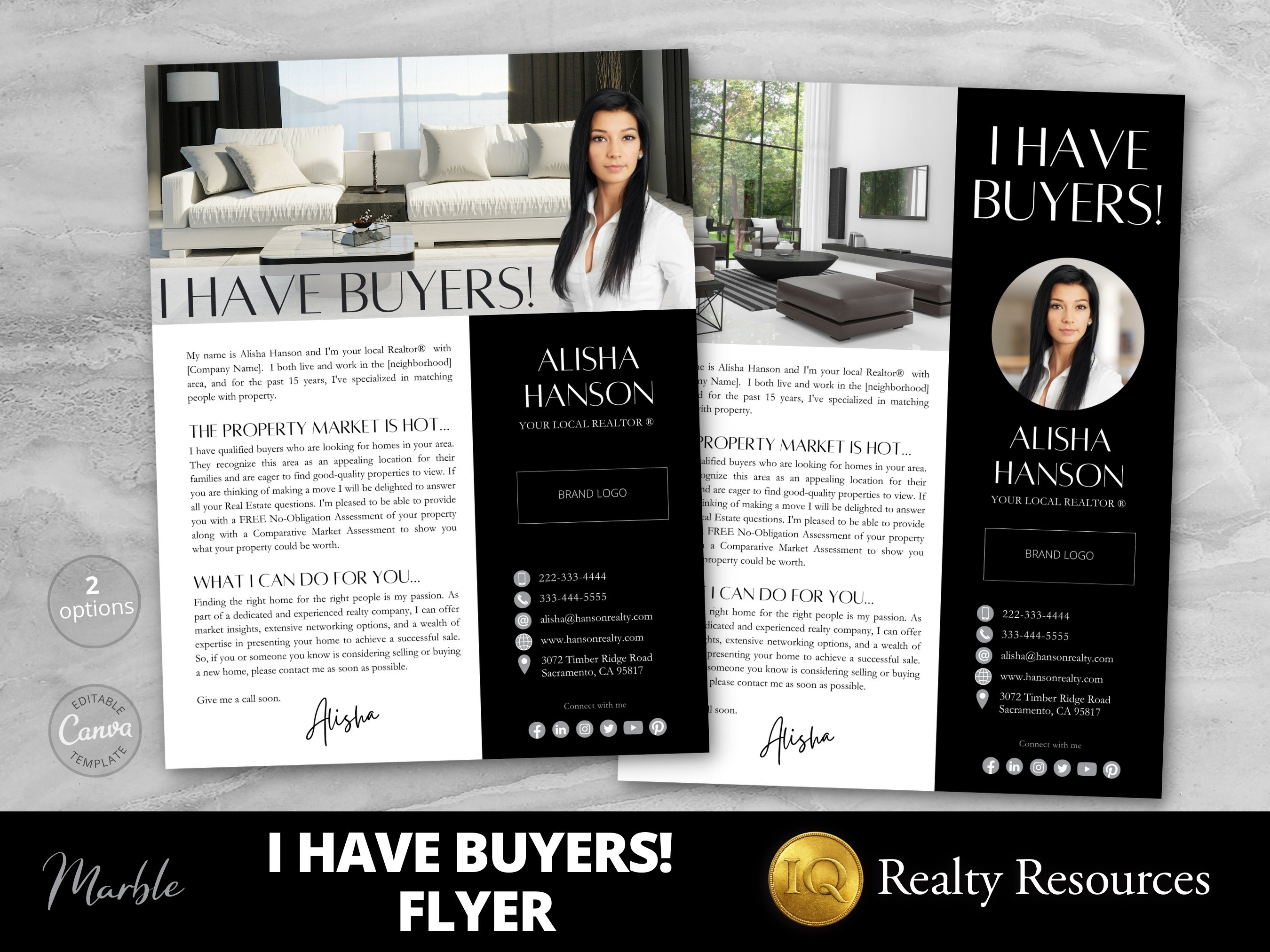 Real Estate Flyer Template, I Have Buyers, Agent Introduction ...