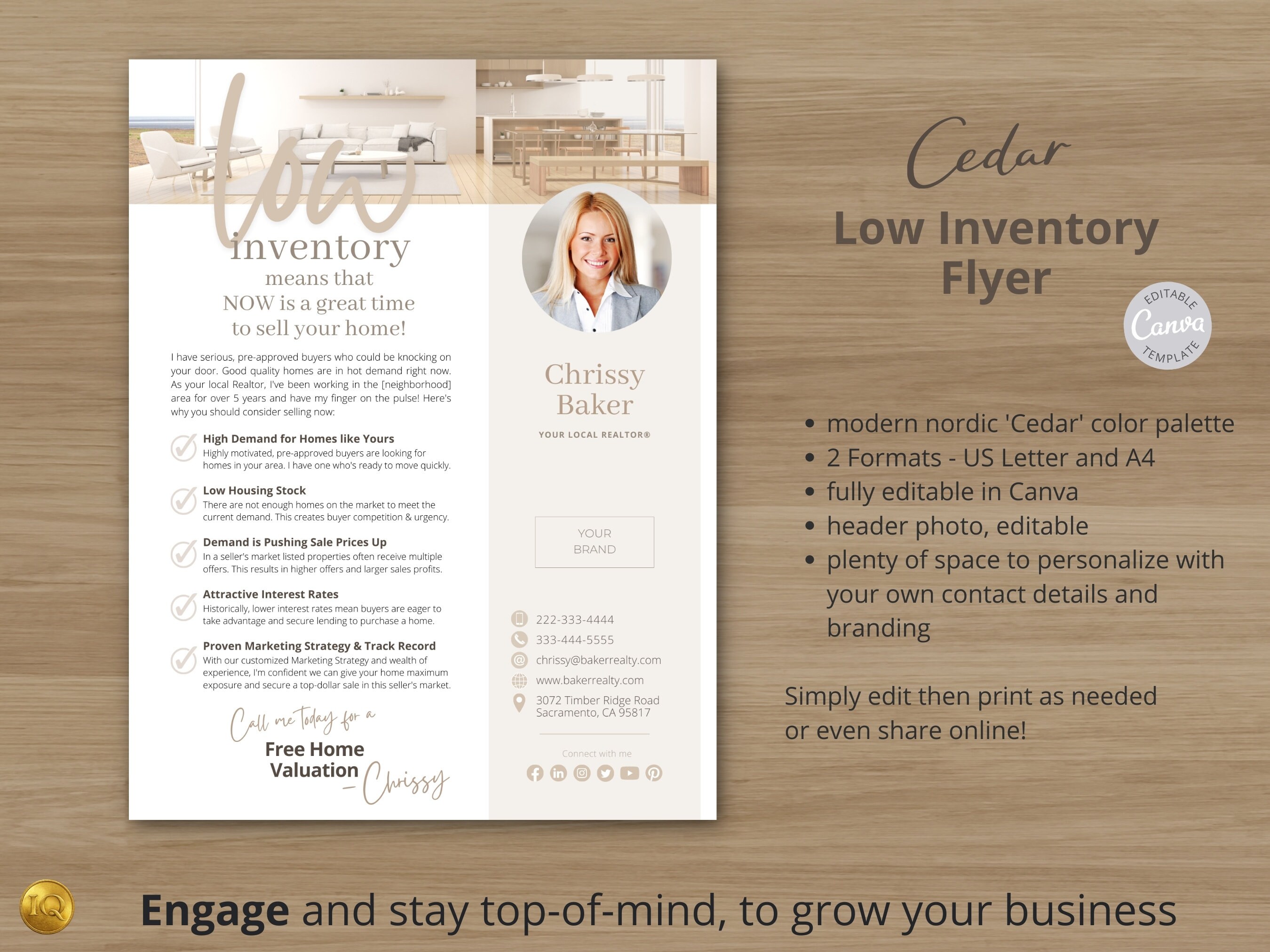 Real Estate Flyer Template, Low Inventory, Real Estate Marketing ...