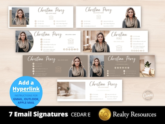 Email Signature Template Bundle Email Templates Modern Real - Etsy