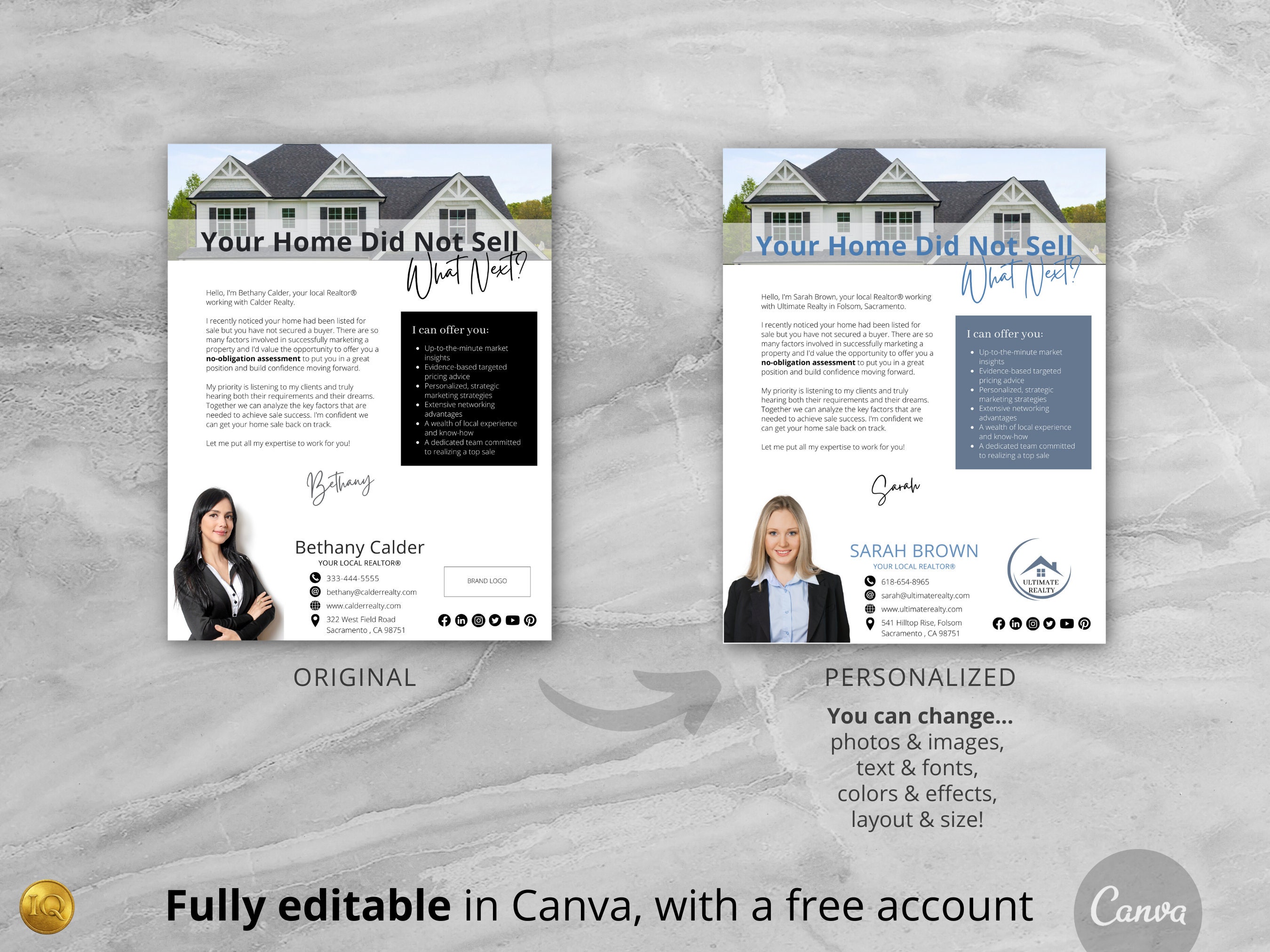 Real Estate Flyer Template BUNDLE, Expired Listing Flyer, FSBO Flyer ...