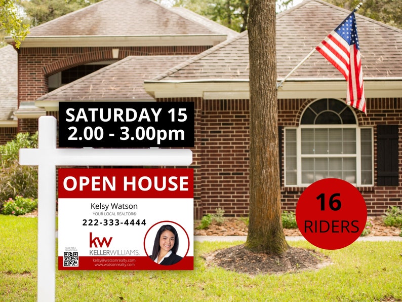 Real Estate Yard Sign Bundle, Keller Williams Real Estate Signs, for ...