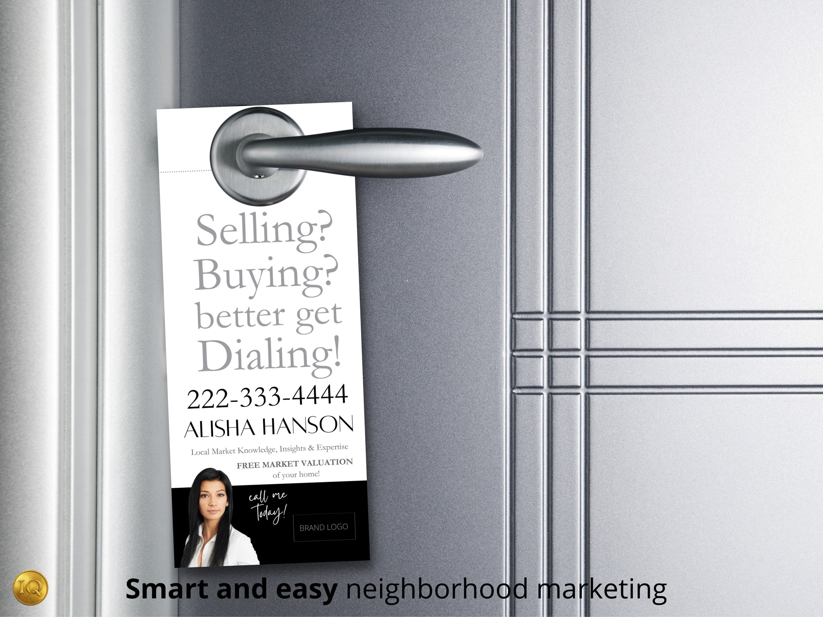 Real Estate Door Hanger Template, Door Hanger Tag, Real Estate ...