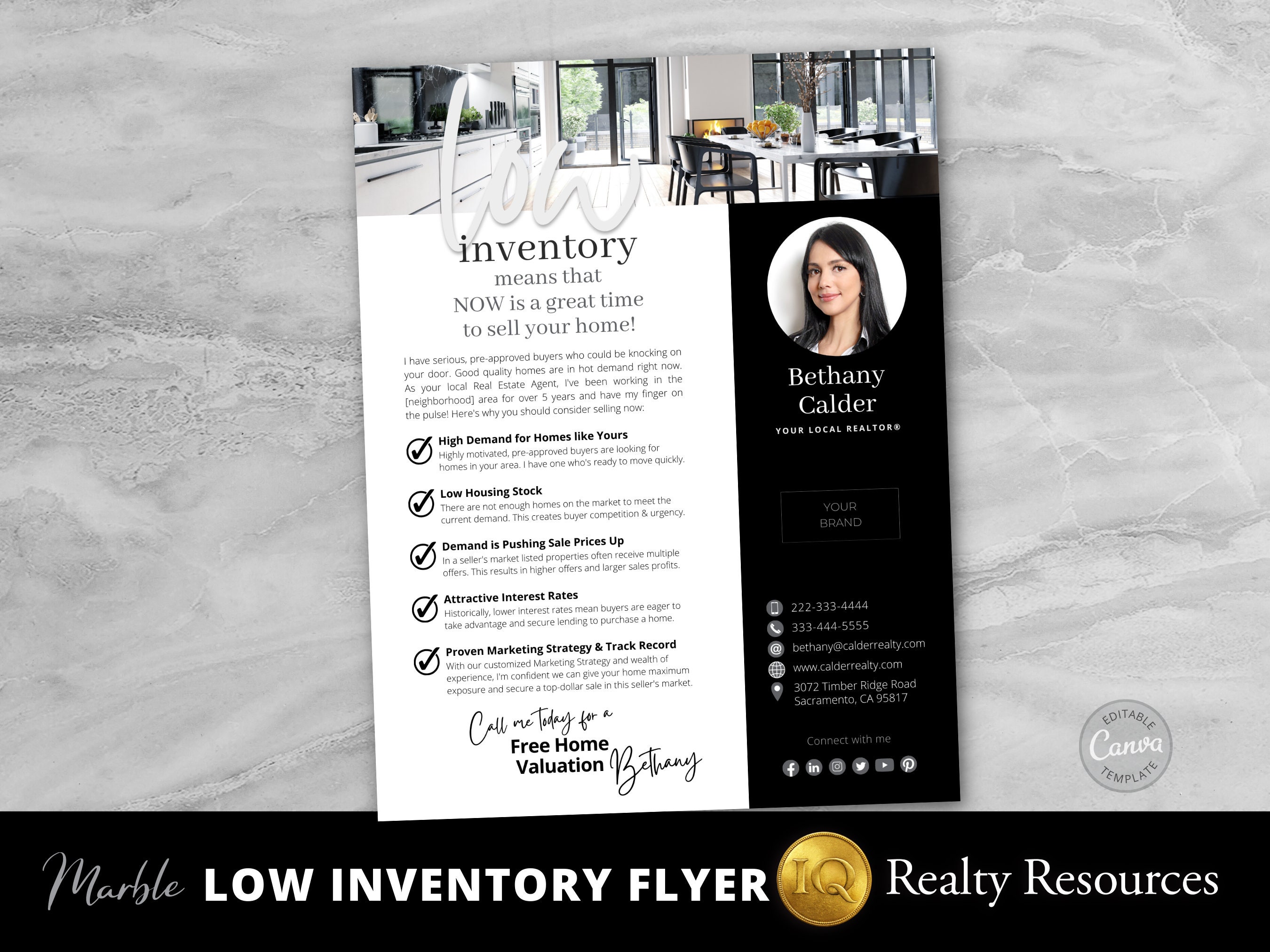 Real Estate Flyer Template, Low Inventory, Real Estate Marketing ...
