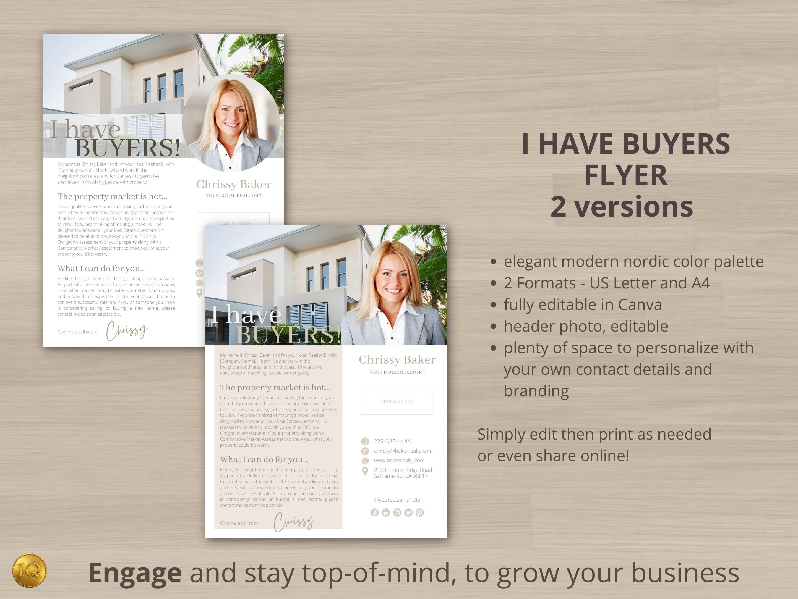 I Have Buyers Letter, Flyer Template, Real Estate Flyer, Realtor ...