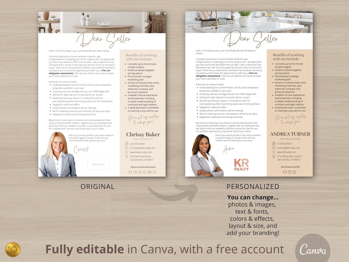 Fsbo Letter Expired Listing Flyer Template Real Estate Etsy