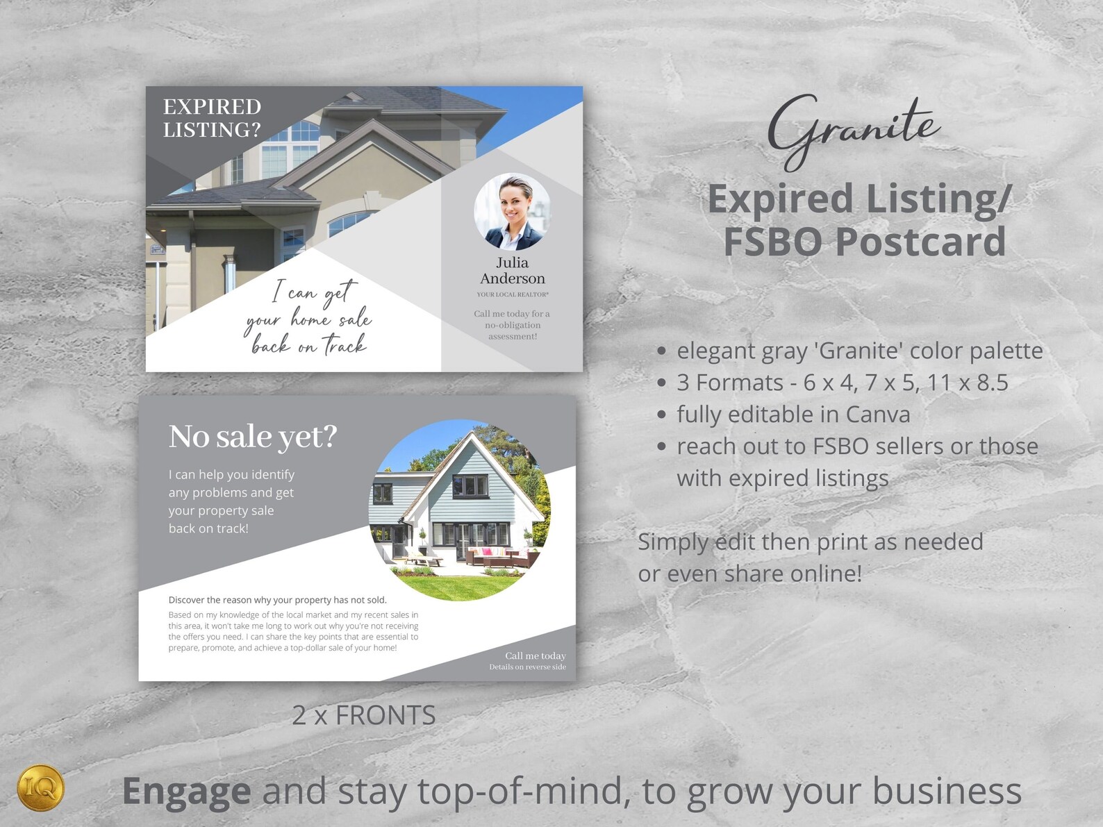 Real Estate Postcard Template, Expired Listing Postcard, FSBO Postcard ...
