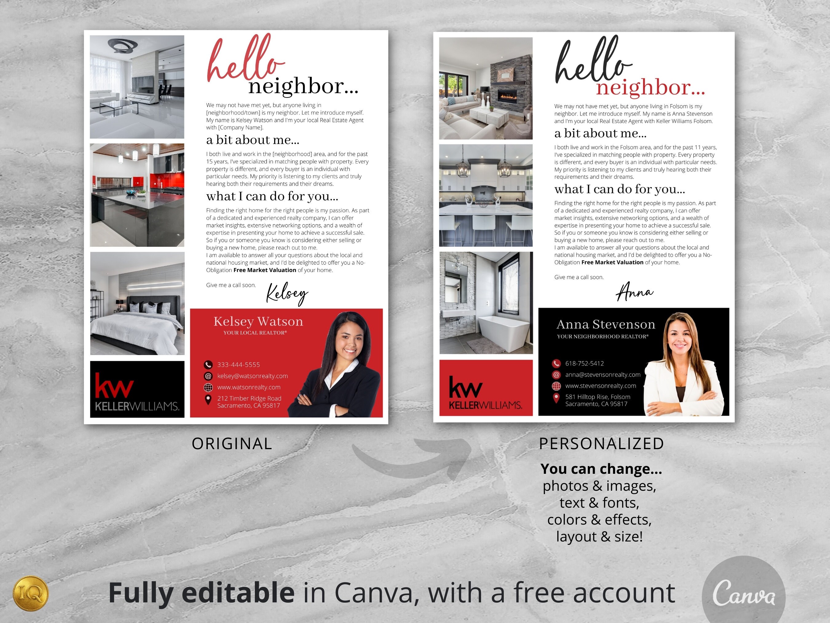 Real Estate Flyer Template, Realtor Introduction, Hello Neighbor, Flyer ...