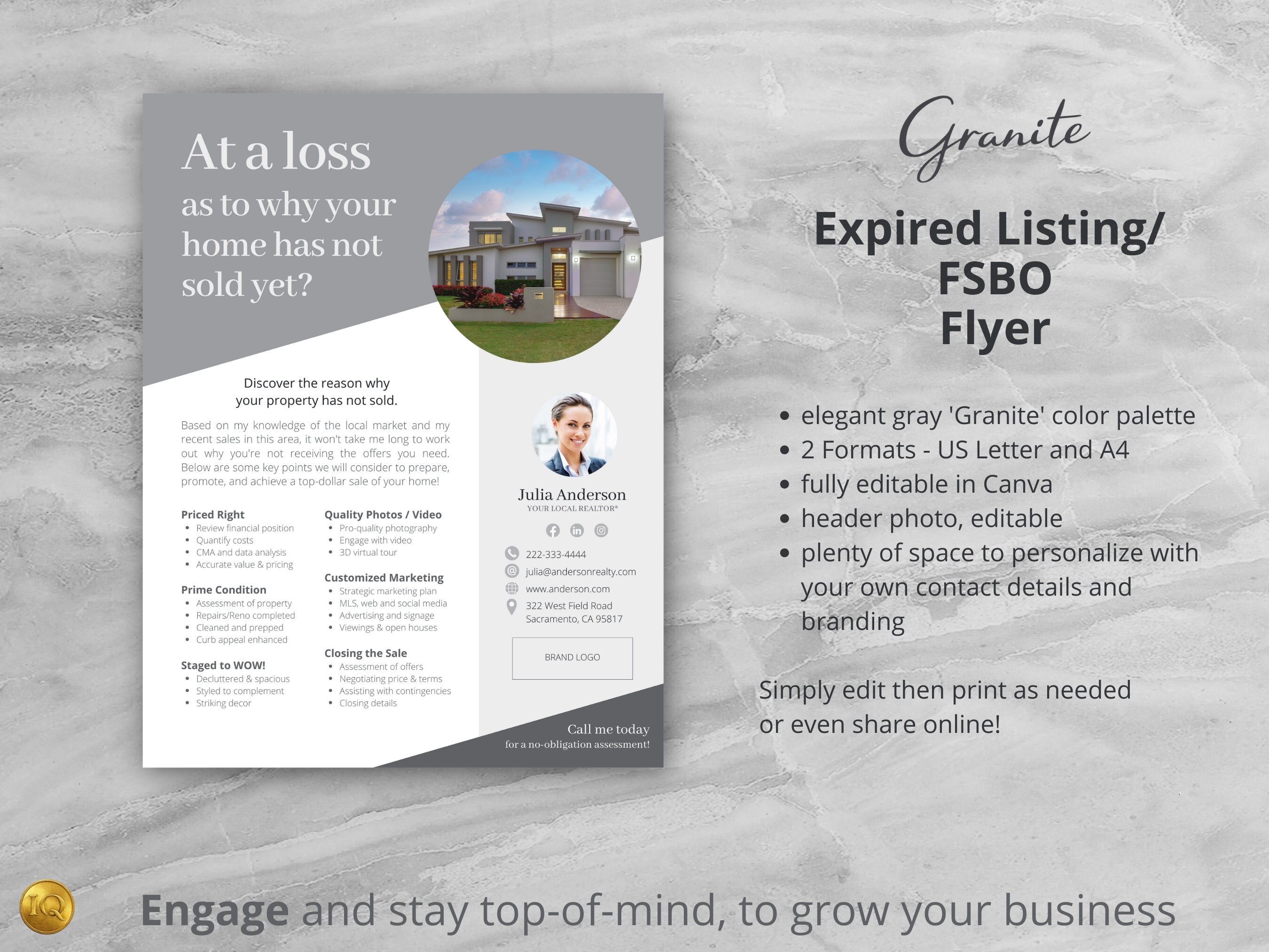Real Estate Flyer Template BUNDLE, Expired Listing Flyer, FSBO Flyer ...