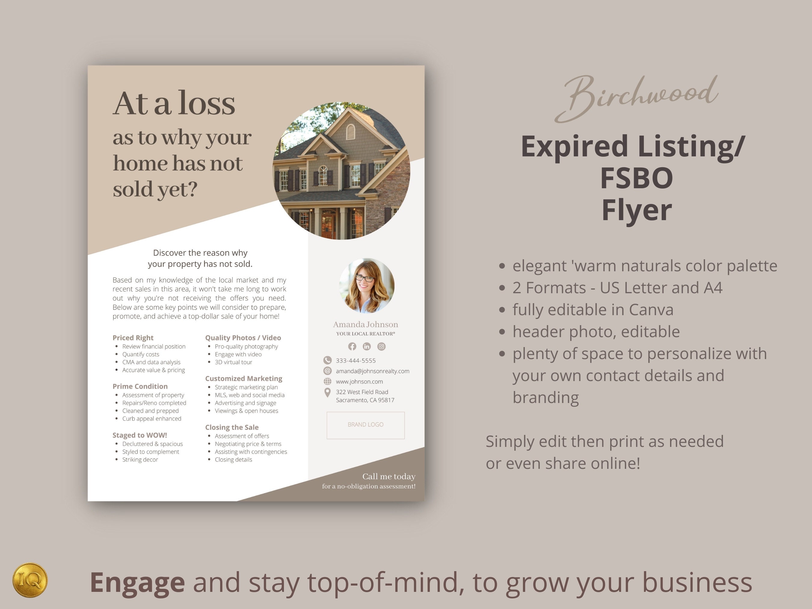 Real Estate Flyer Template BUNDLE, Expired Listing Flyer, FSBO Flyer ...