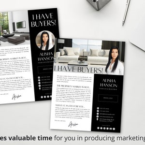 Real Estate Flyer Template, I Have Buyers, Agent Introduction ...