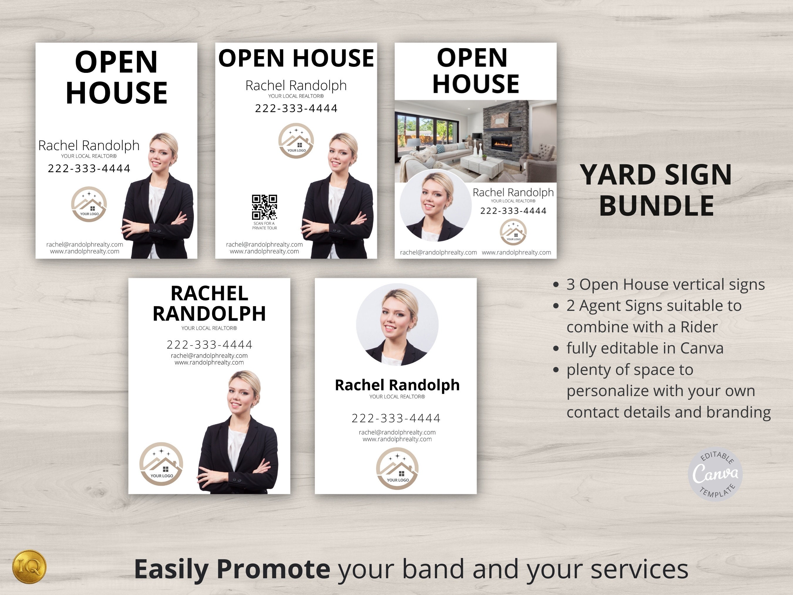 Real Estate Yard Sign Bundle Real Estate Signs Realtor - Etsy