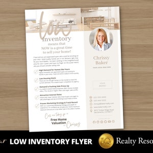 Real Estate Flyer Template, Low Inventory, Real Estate Marketing ...