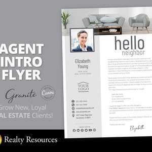 Real Estate Flyer Template, Agent Introduction, Agent Marketing ...
