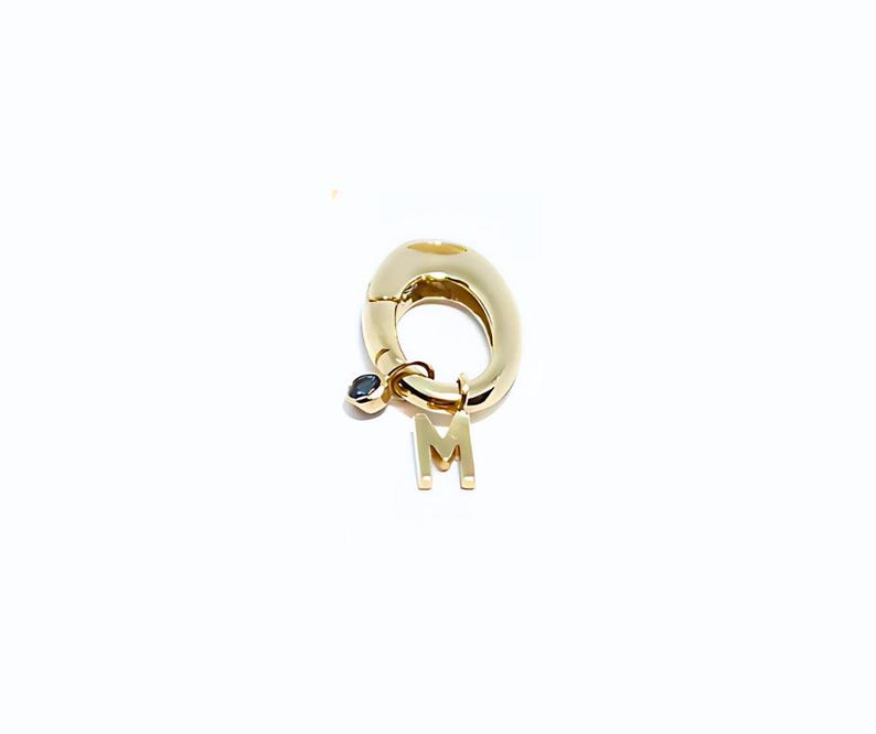 9ct Gold Initial Charm – Mini Gold Letter Pendant, Personalised Gold ...