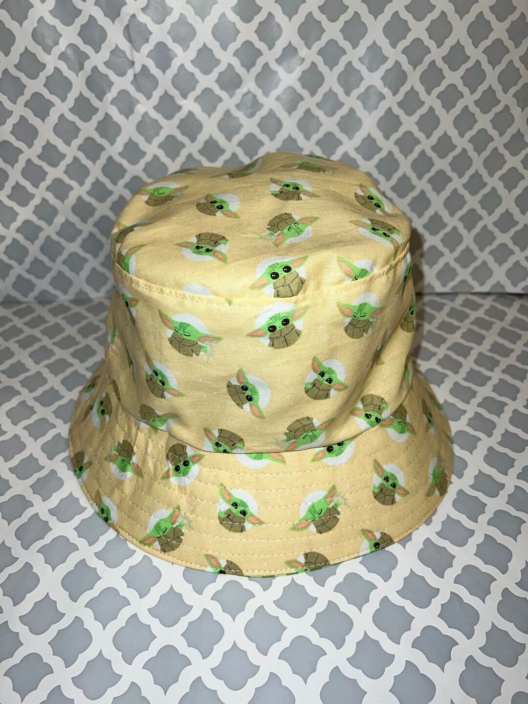 Bucket Hat in Mandalorian Mini Grogu Theme adult Size - Etsy