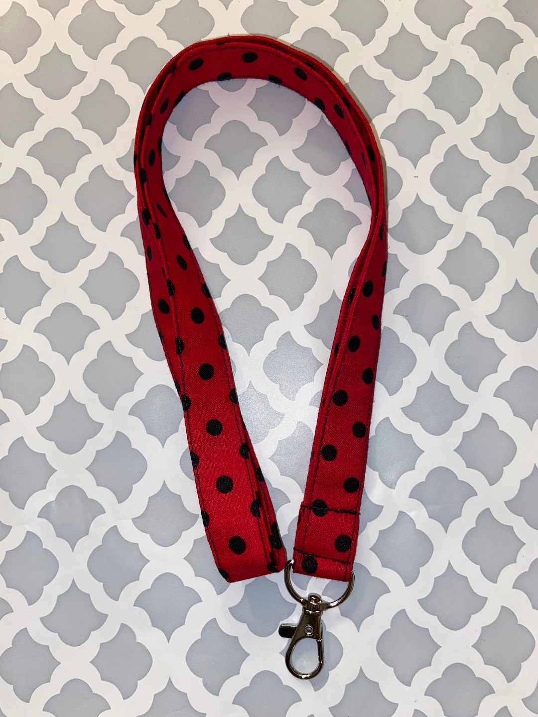 Hot Pink Polka Dots Lanyard , Lanyard for Keychains, ID Badges, Etc. - Etsy