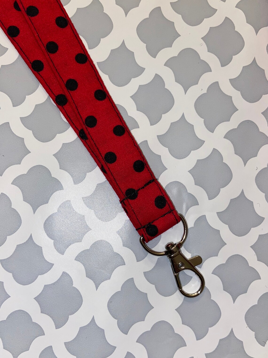 Hot Pink Polka Dots Lanyard Lanyard for Keychains ID - Etsy