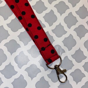 Hot Pink Polka Dots Lanyard , Lanyard for Keychains, ID Badges, Etc. - Etsy