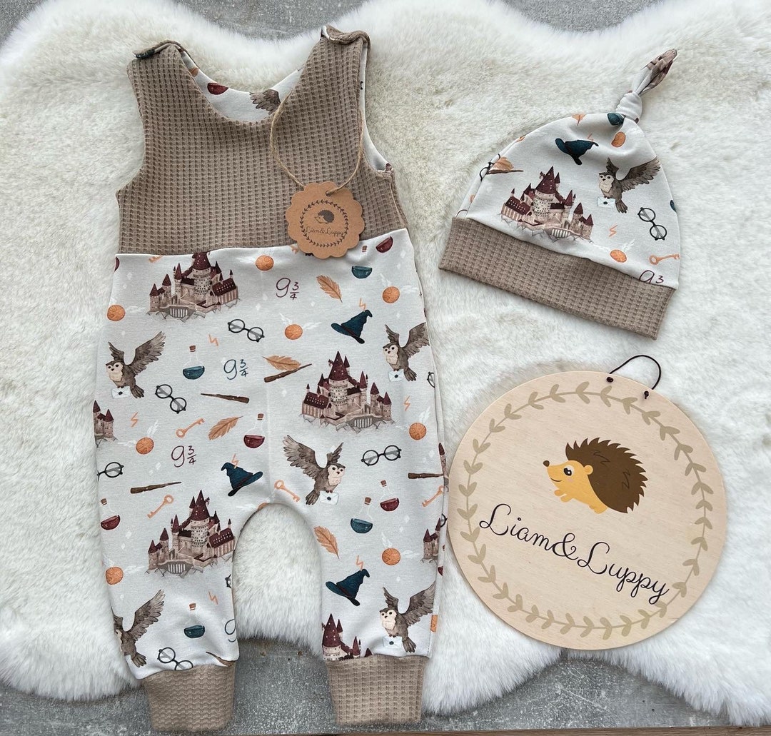 Baby Romper Romper Dungarees Baby Newborn Waffle Jersey Beige Romper ...