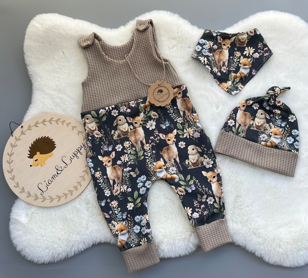 Strampler Baby beige Einteiler, Babykleidung, Strampler Set Kinder ...