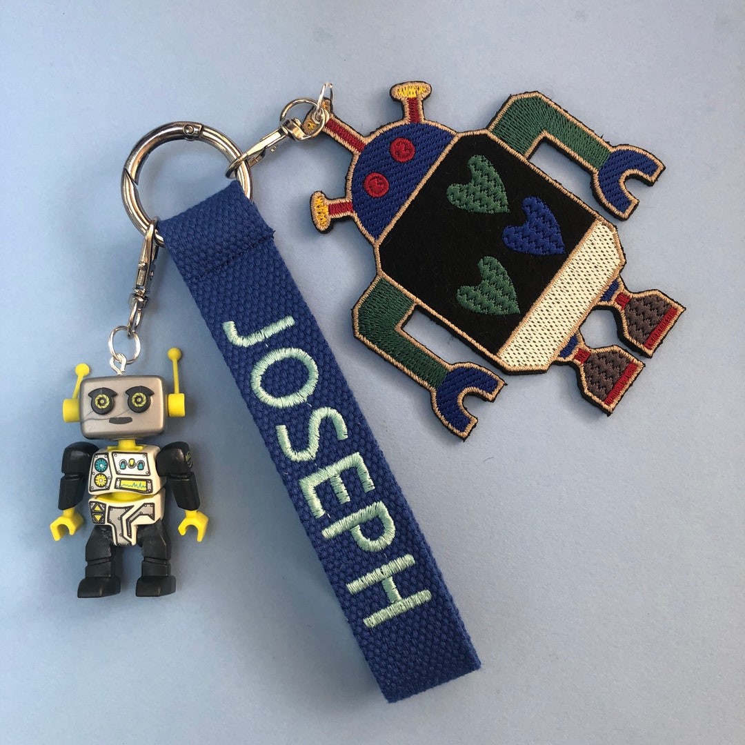 Robot Name Tags - Etsy