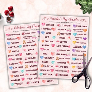 Valentine's Day Charades Game | Valentine's Day Guesstures | Valentine ...