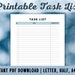 Task List Printable - Task Tracker - Task Checklist - Office ...