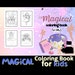 Magical Coloring Book Pages for Kids - 30 Drawings - Printable Digital ...